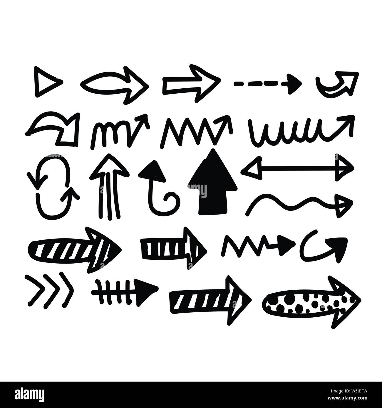 Hand drawn arrow Stock Vector Image & Art - Alamy