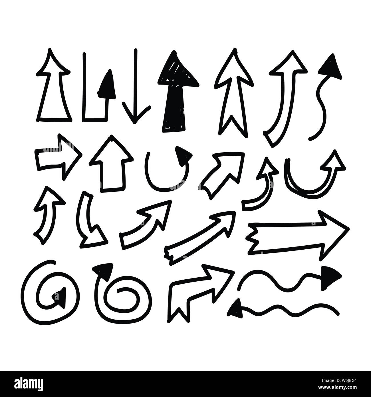 Hand drawn arrow Stock Vector Image & Art - Alamy