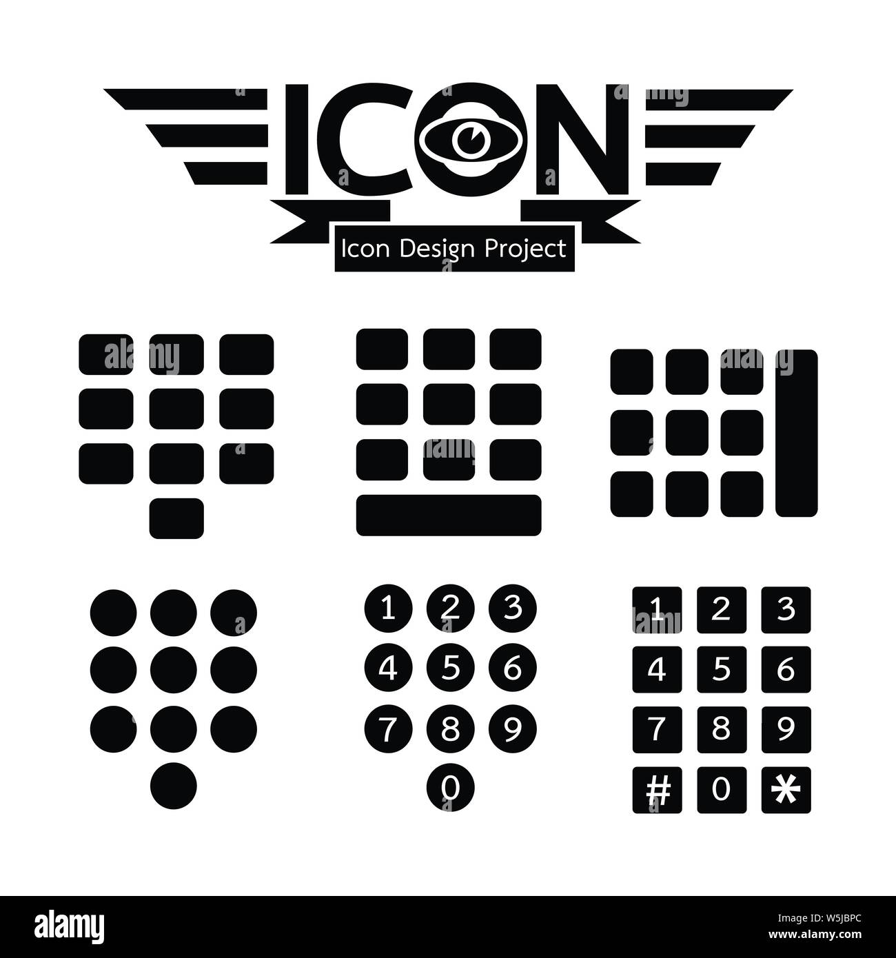 Door entry keypad Stock Vector Images - Alamy