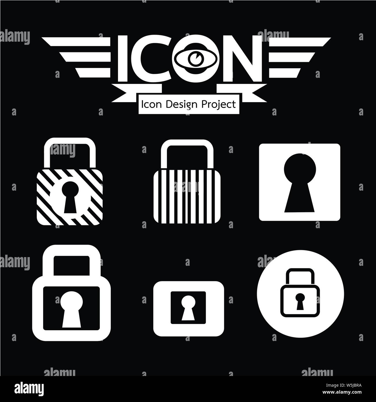 Wafer padlock Stock Vector Images - Alamy