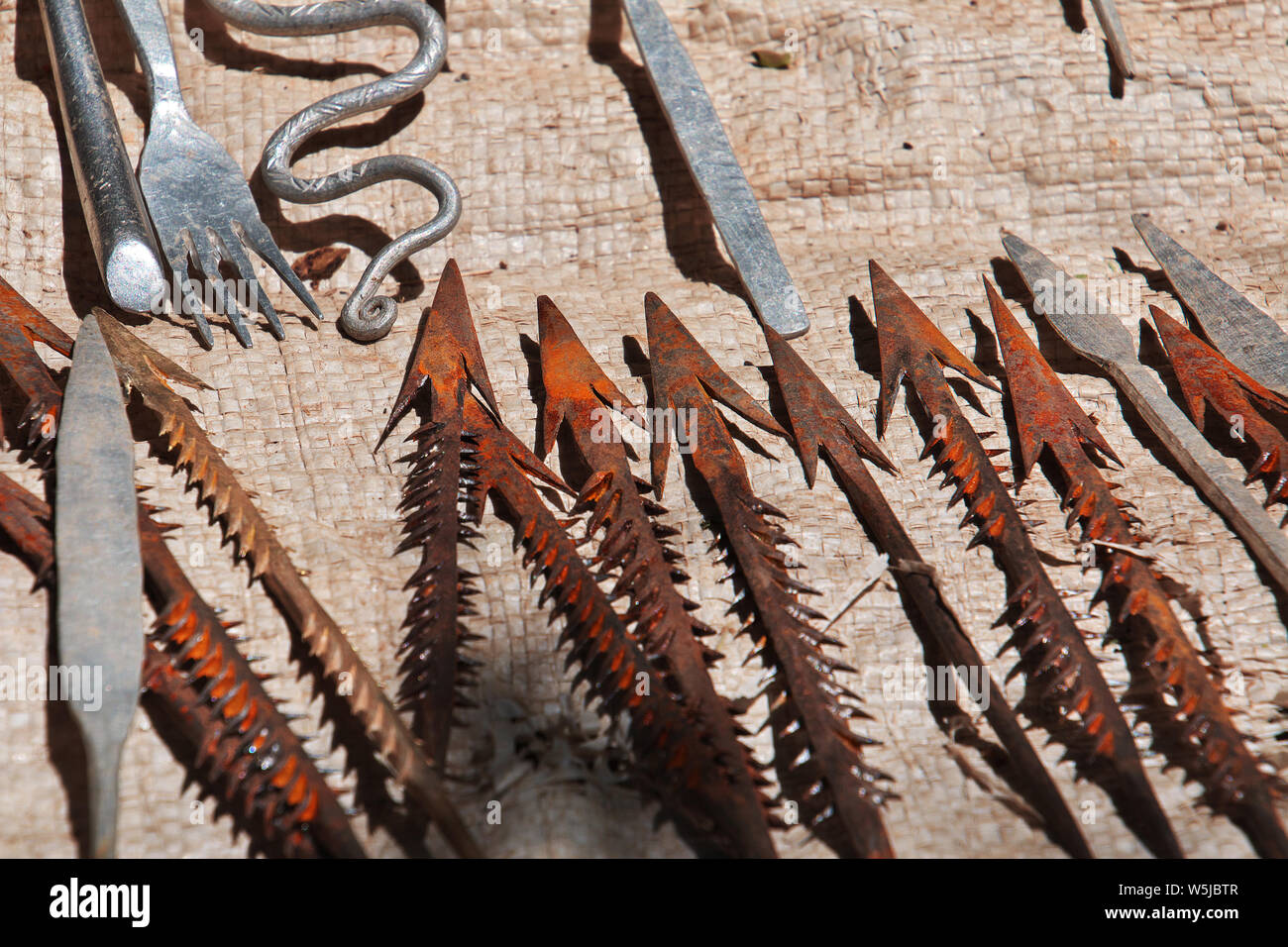 the life of the Bushmen, Africa Stock Photo - Alamy