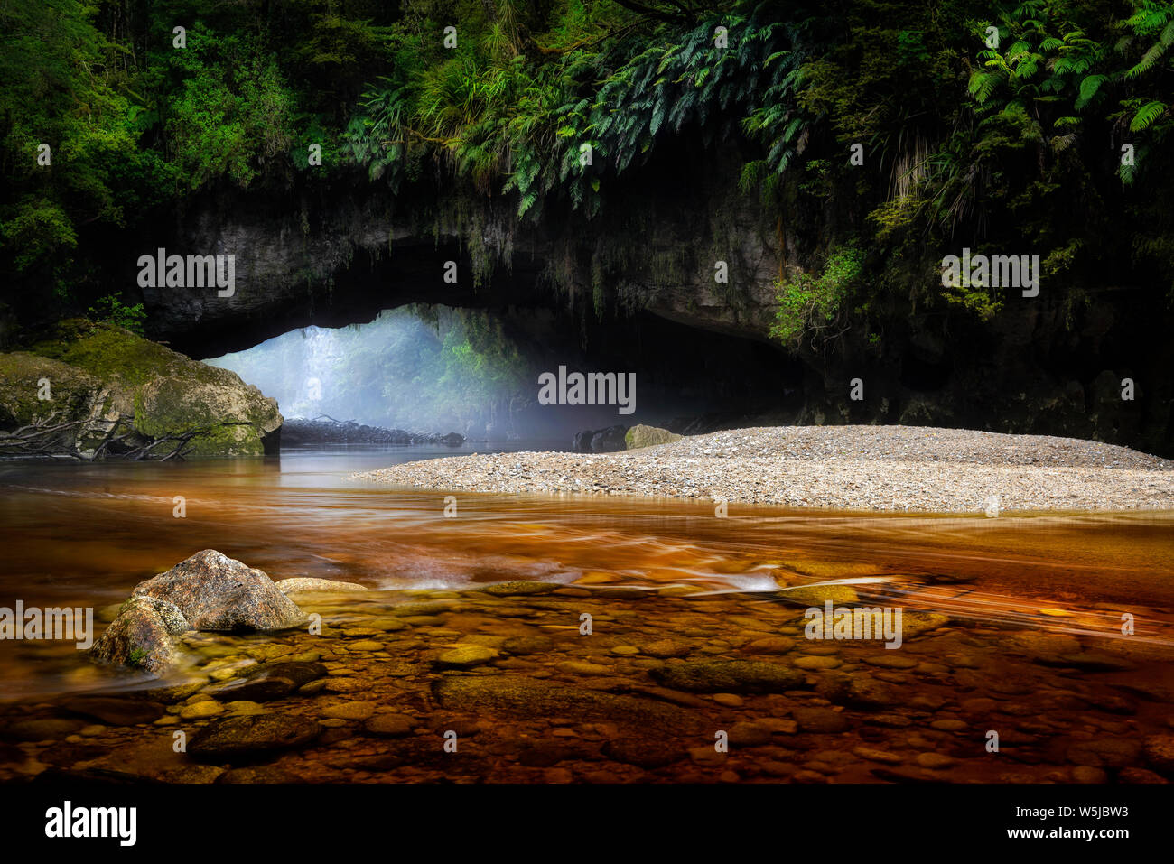 Moria Gate Arch, Oporara. South island, New Zealand Stock Photo - Alamy