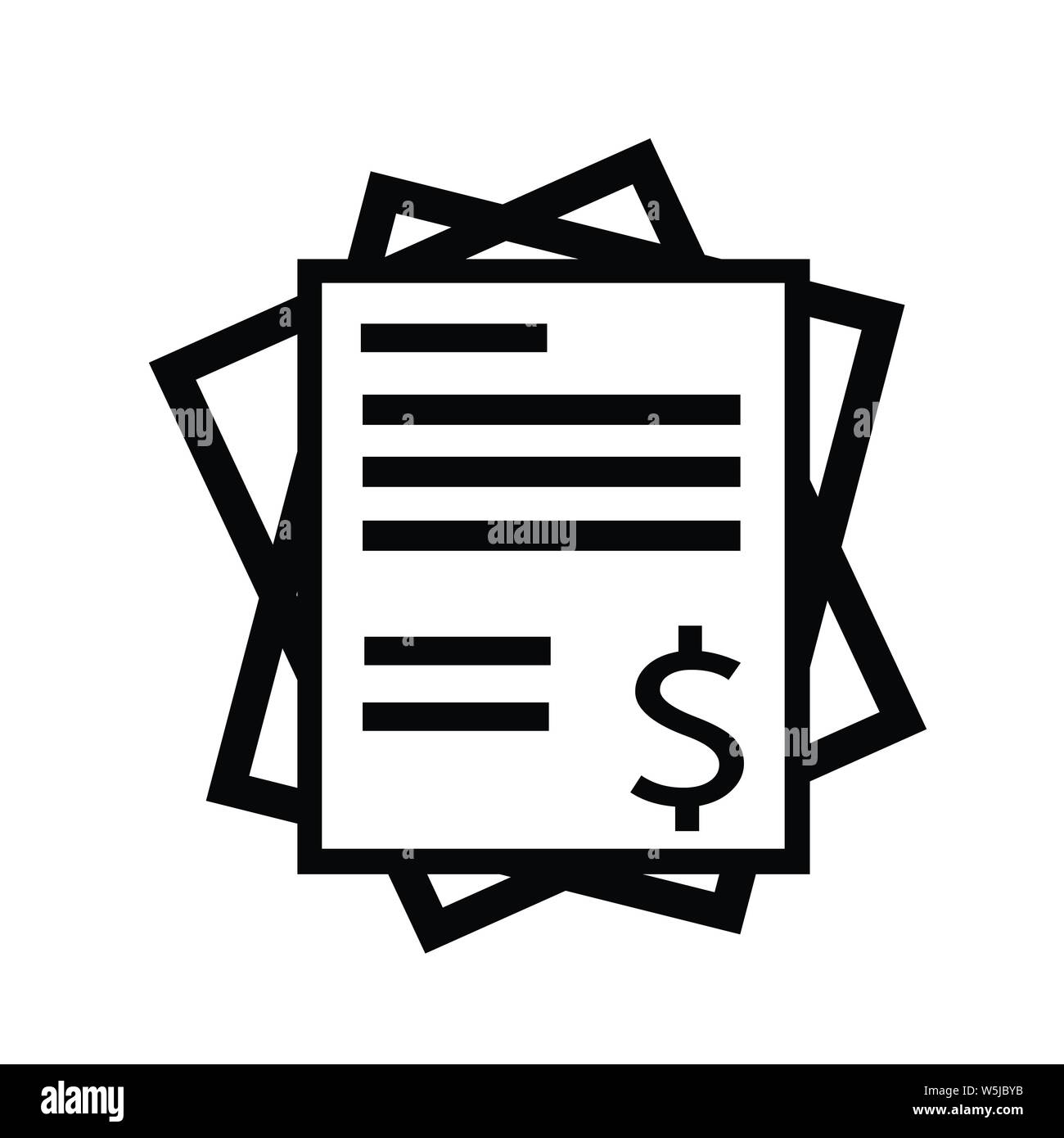 Invoice bill icon Stock Vector Image & Art - Alamy