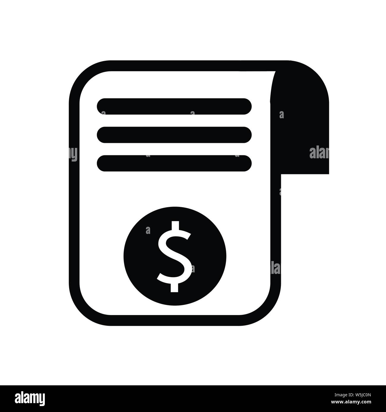 Invoice bill icon Stock Vector Image & Art - Alamy