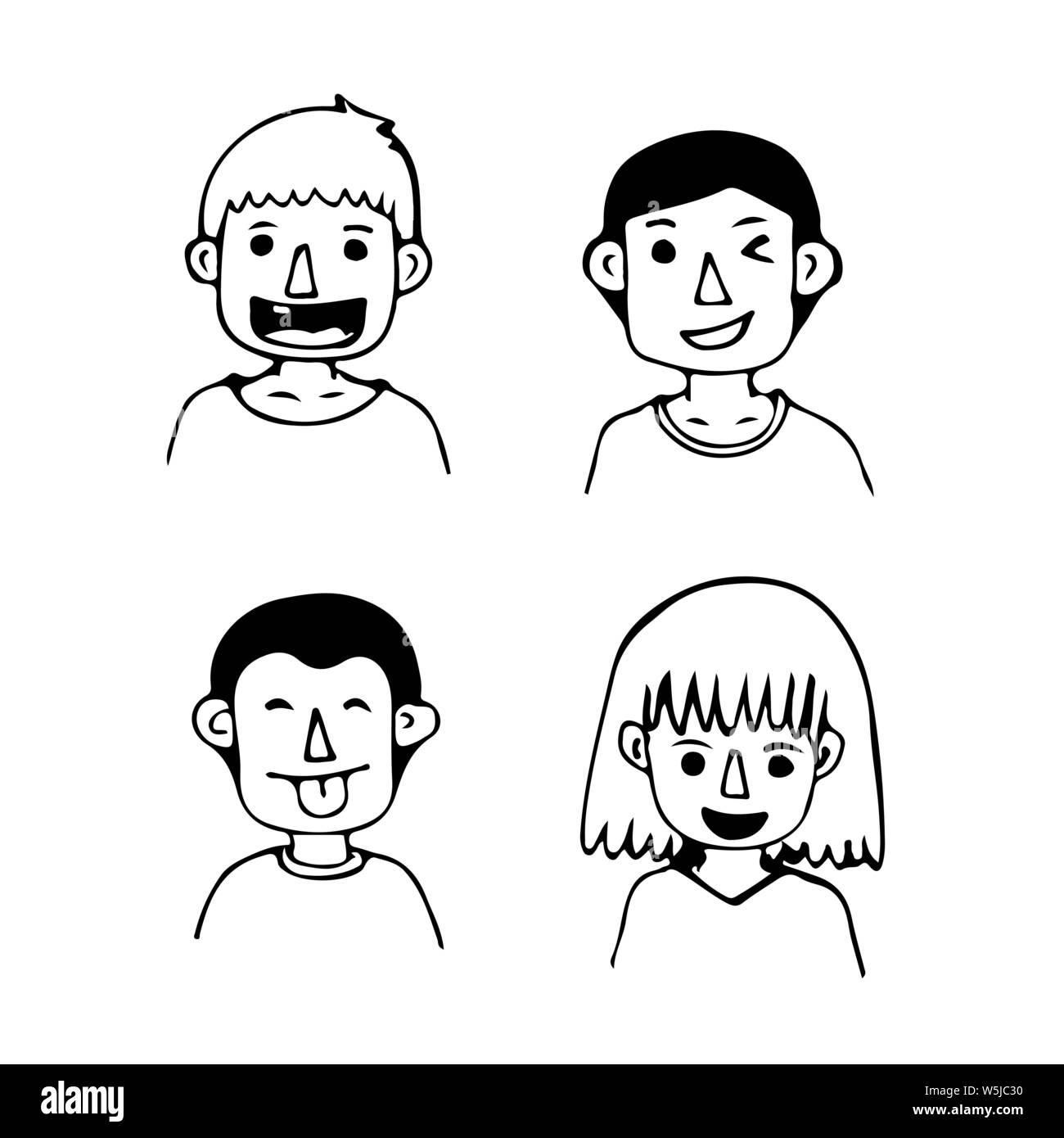 People face cartoon icon Stock Vector Image & Art - Alamy