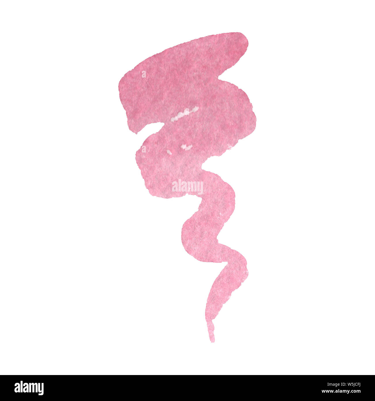 Abstract watercolor paper splash shapes isolated drawing. Illustration ...