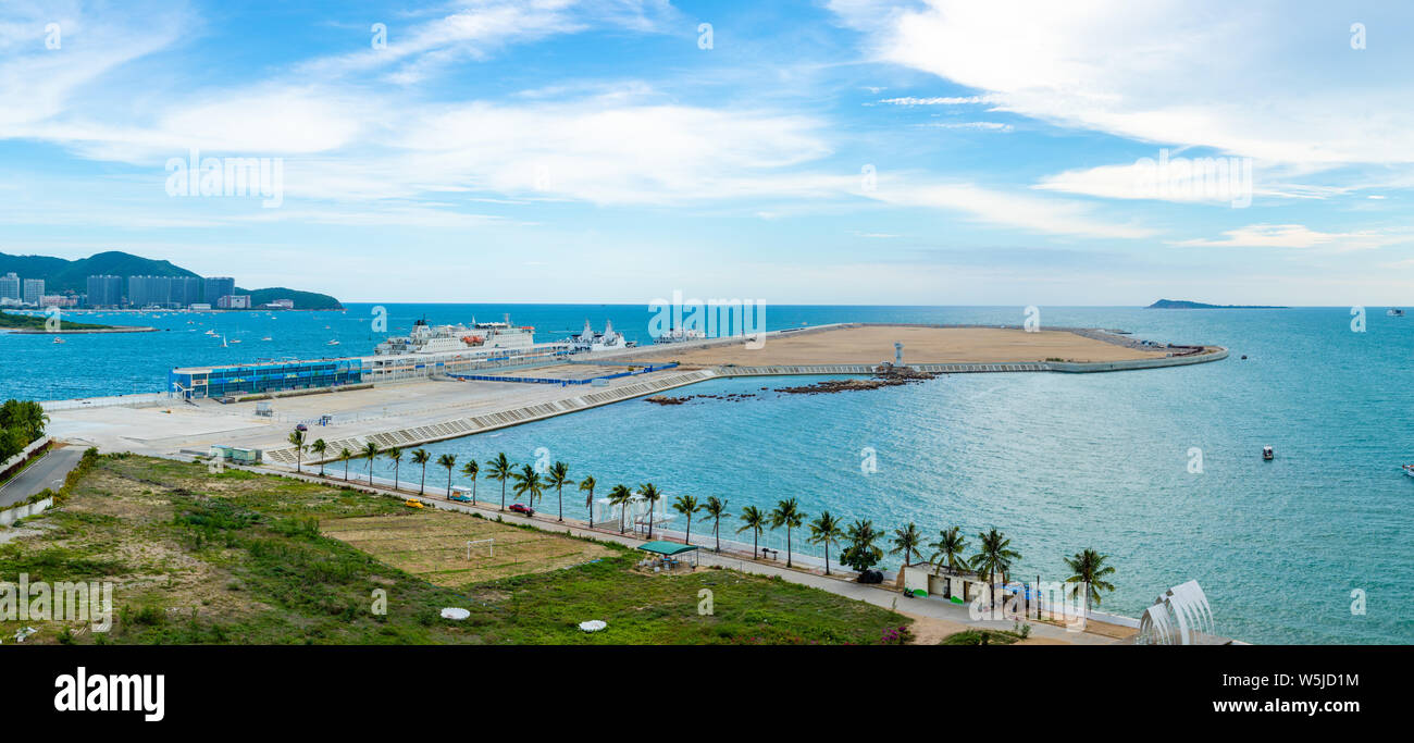 Sanya, Hainan Island, China - 22.06.2019: New Artificial Archipelago ...