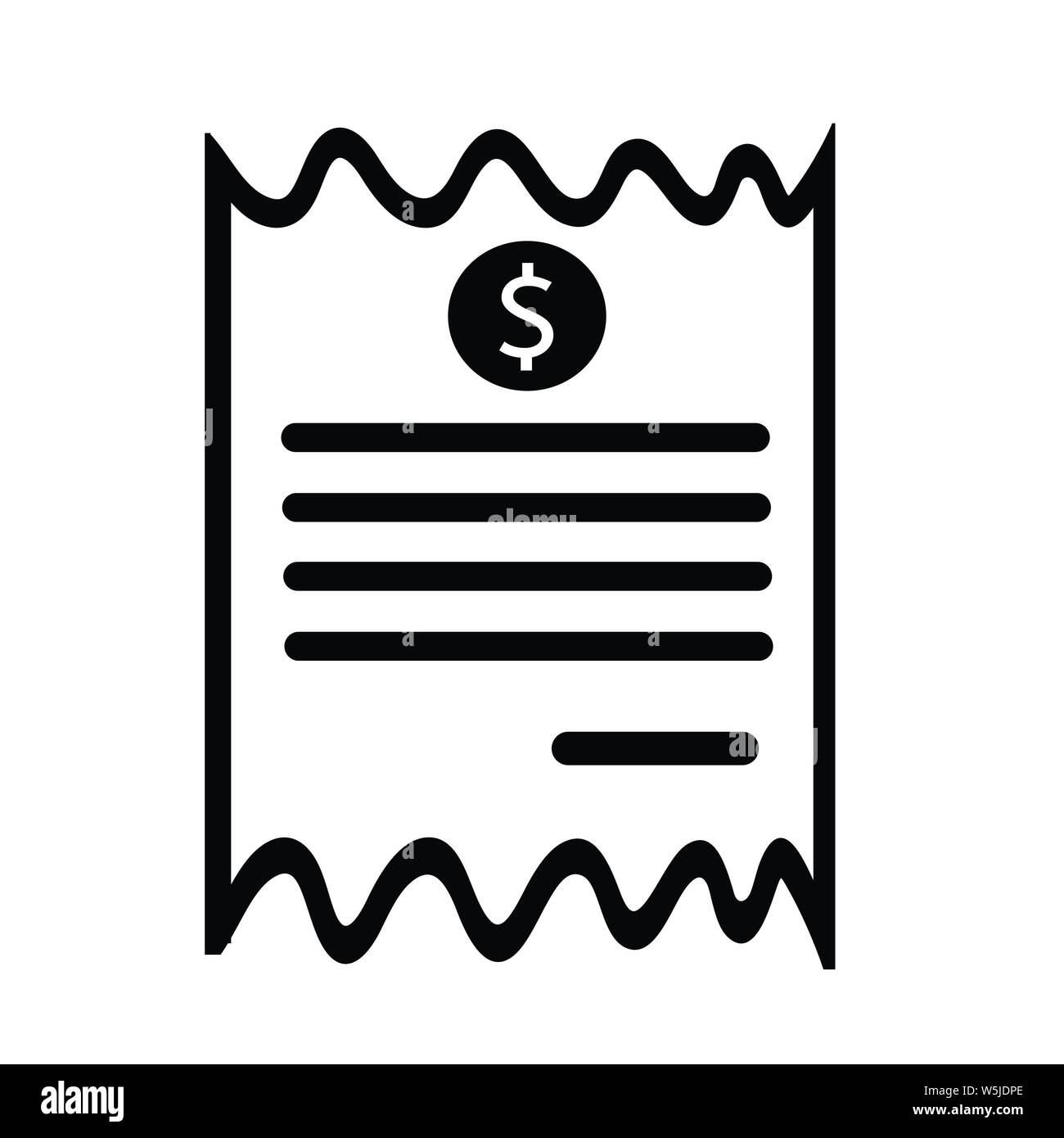 Invoice bill icon Stock Vector Image & Art - Alamy