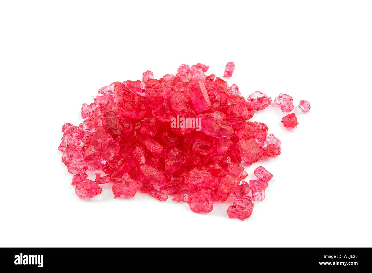 A bunch of Red marine rock salt isolated on white background Stock ...