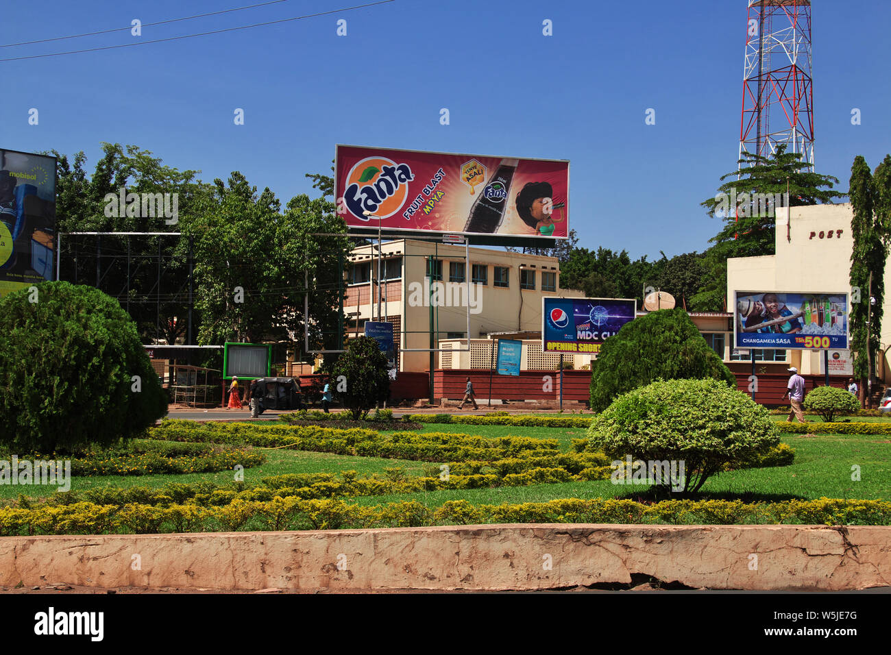 The building in Moshi city of Tanzania, Africa Stock Photo - Alamy