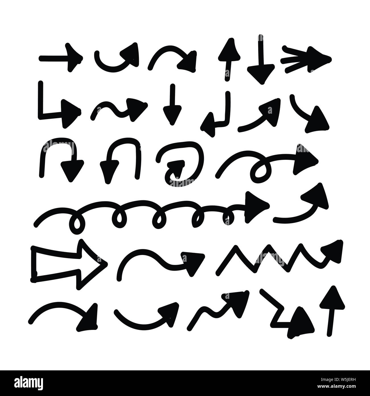 Hand drawn arrow Stock Vector Image & Art - Alamy