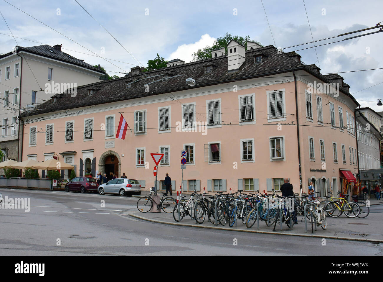 Mozart's house, Salzburg, Austria, Europe, UNESCO World Heritage Site ...