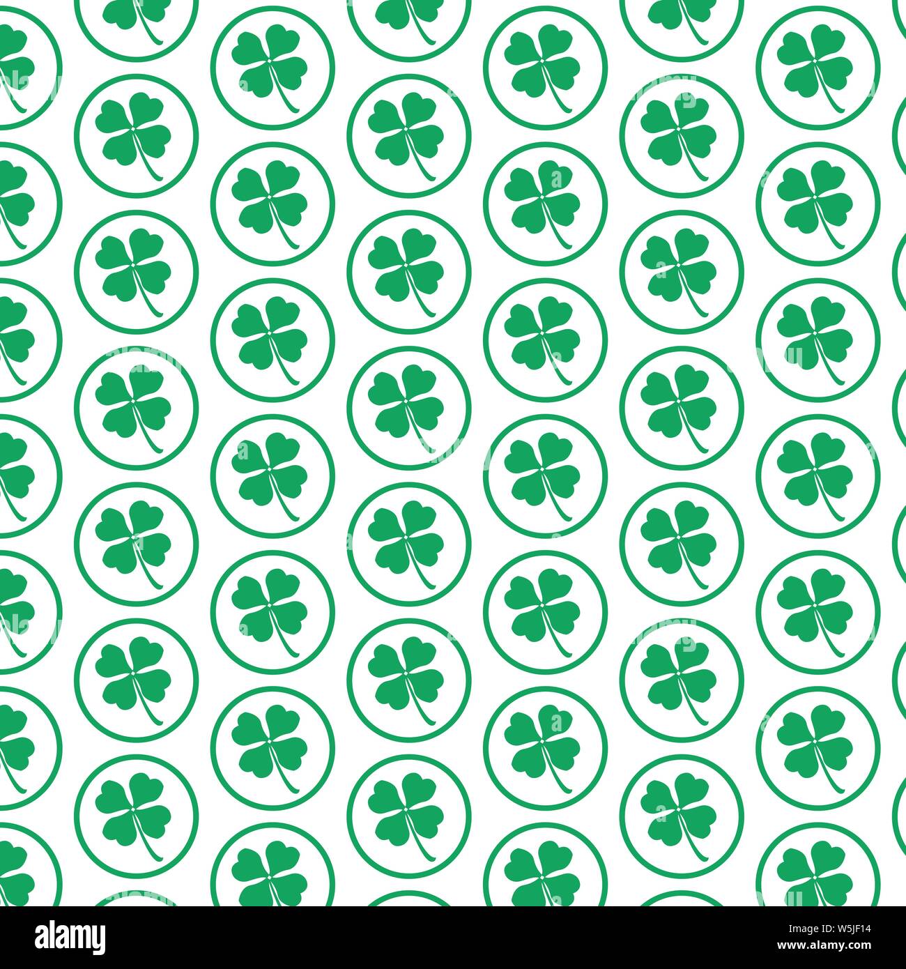 Pattern background leaves Saint Patrick symbol Stock Vector Image & Art ...