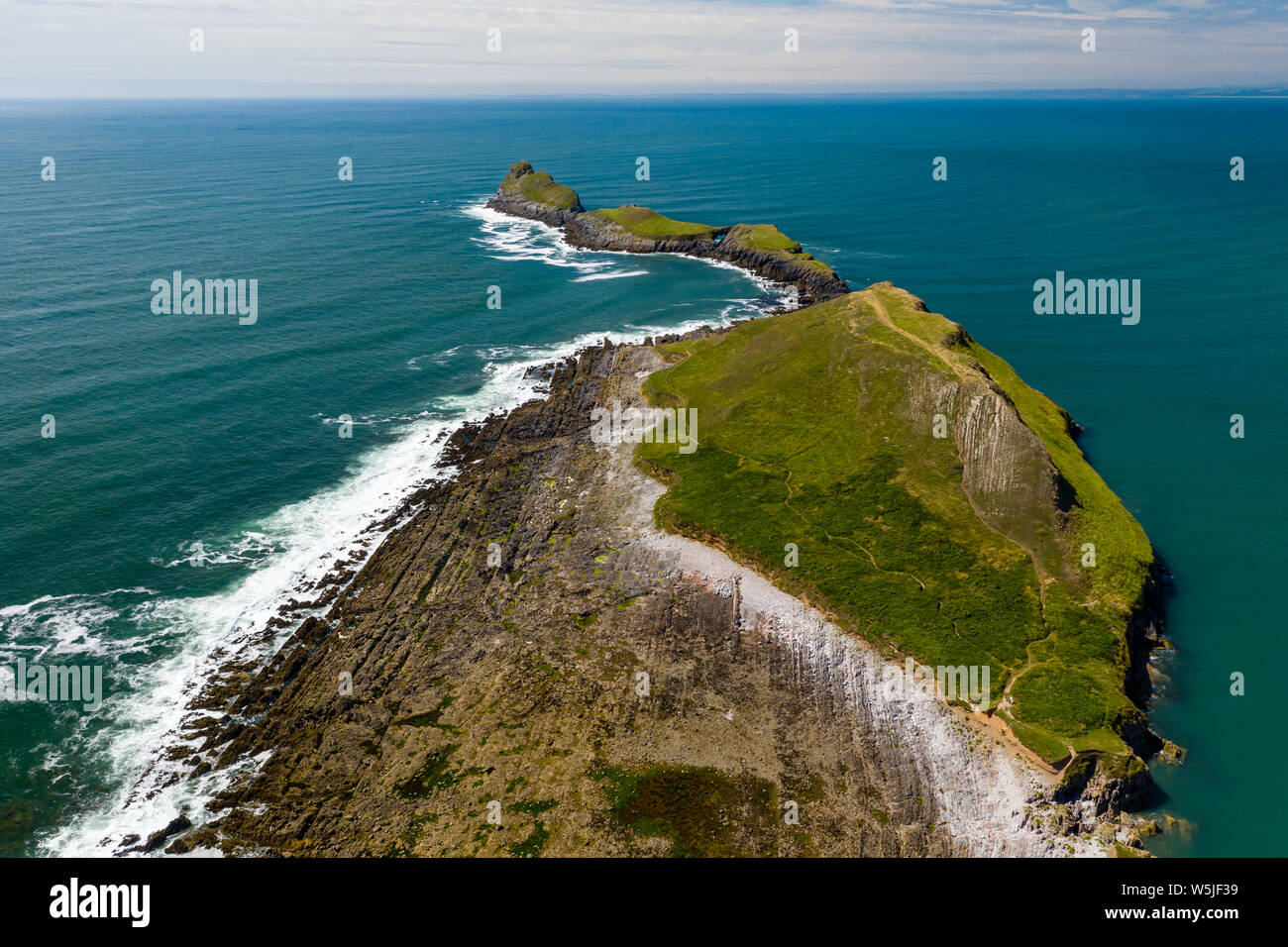 Aerial view sea cliffs hi-res stock photography and images - Alamy