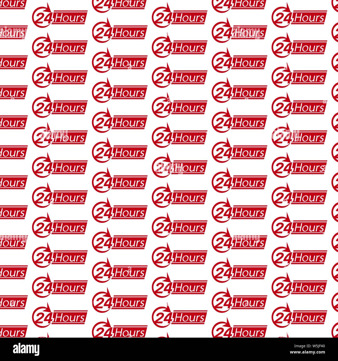 Pattern background 24 hours logo icon Stock Vector Image & Art - Alamy