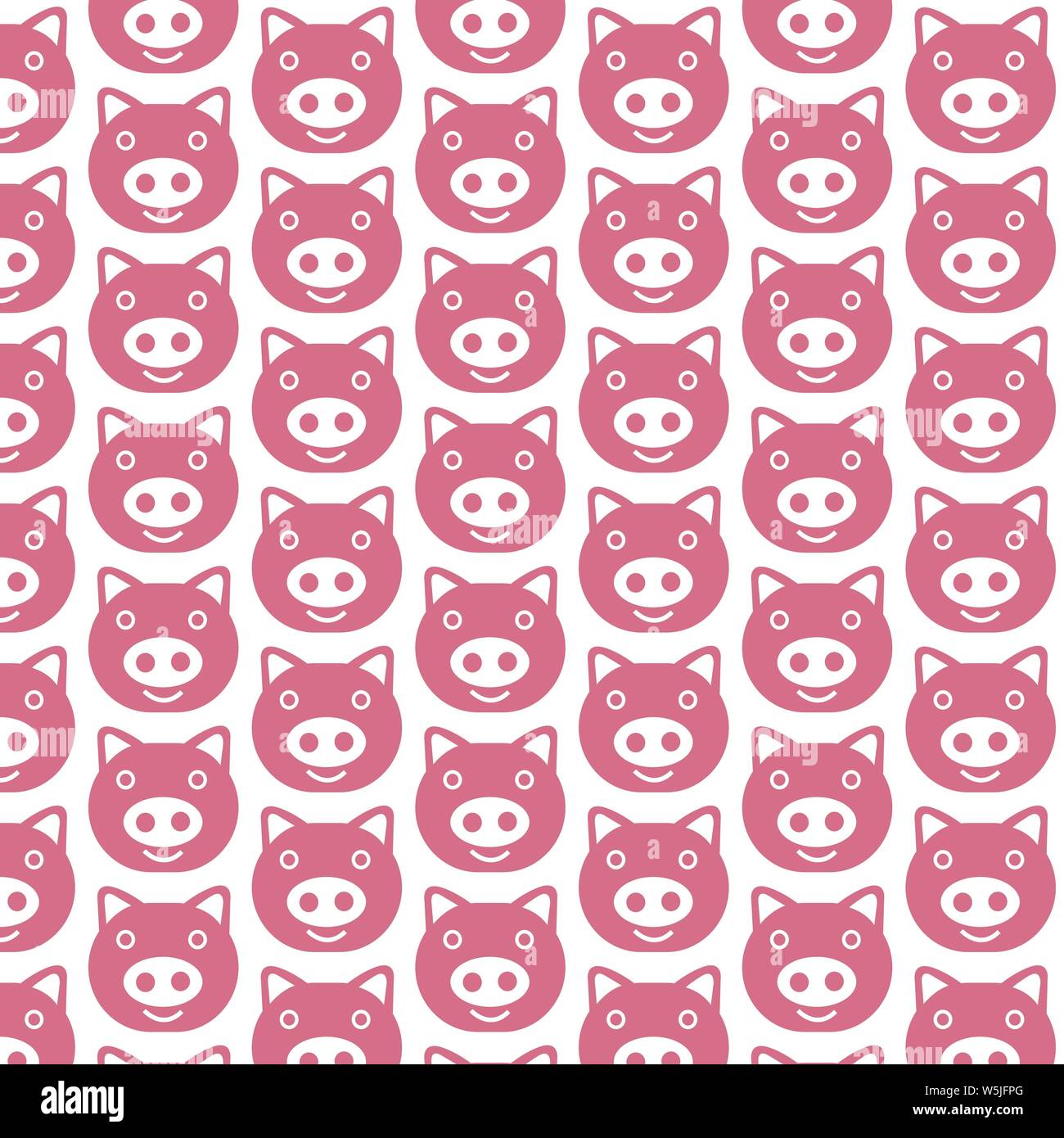 Pattern background Pig Icon Stock Vector Image & Art - Alamy