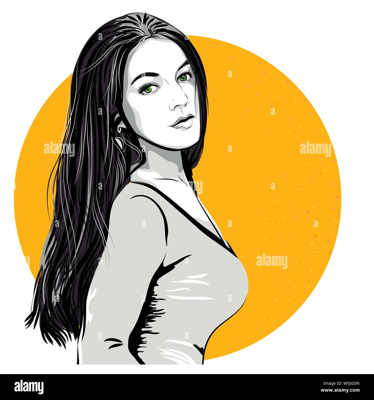 Sexy Surprised Woman Vector In Pop Art Style Art Graphic Design For Greeting Card Invitation