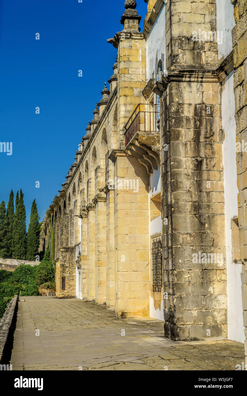 Medieval Templar castle in Tomar, Portugal. Landmark in Europe Stock ...