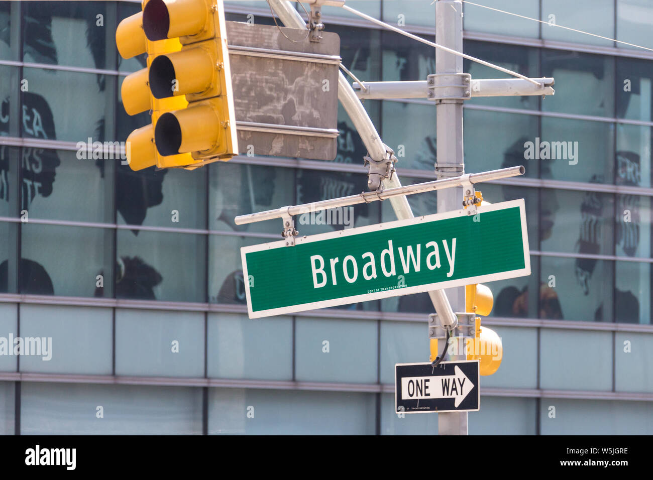 Broadway street sign in New York City USA Stock Photo - Alamy