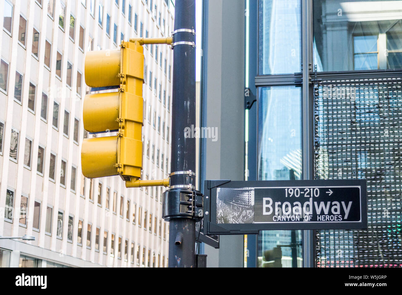 Broadway street sign in New York City USA Stock Photo - Alamy