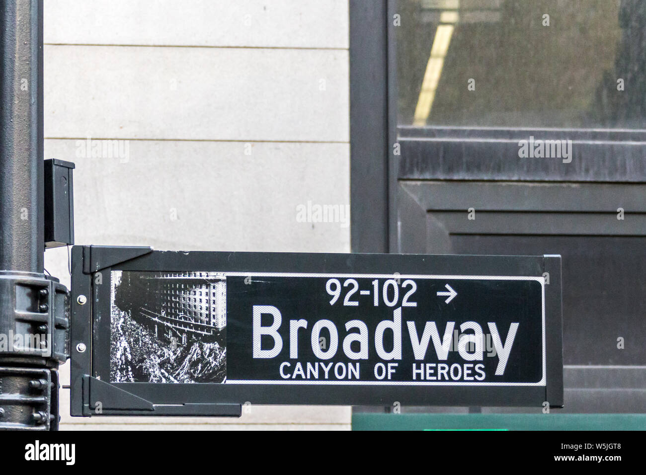 Broadway street sign in New York City USA Stock Photo - Alamy