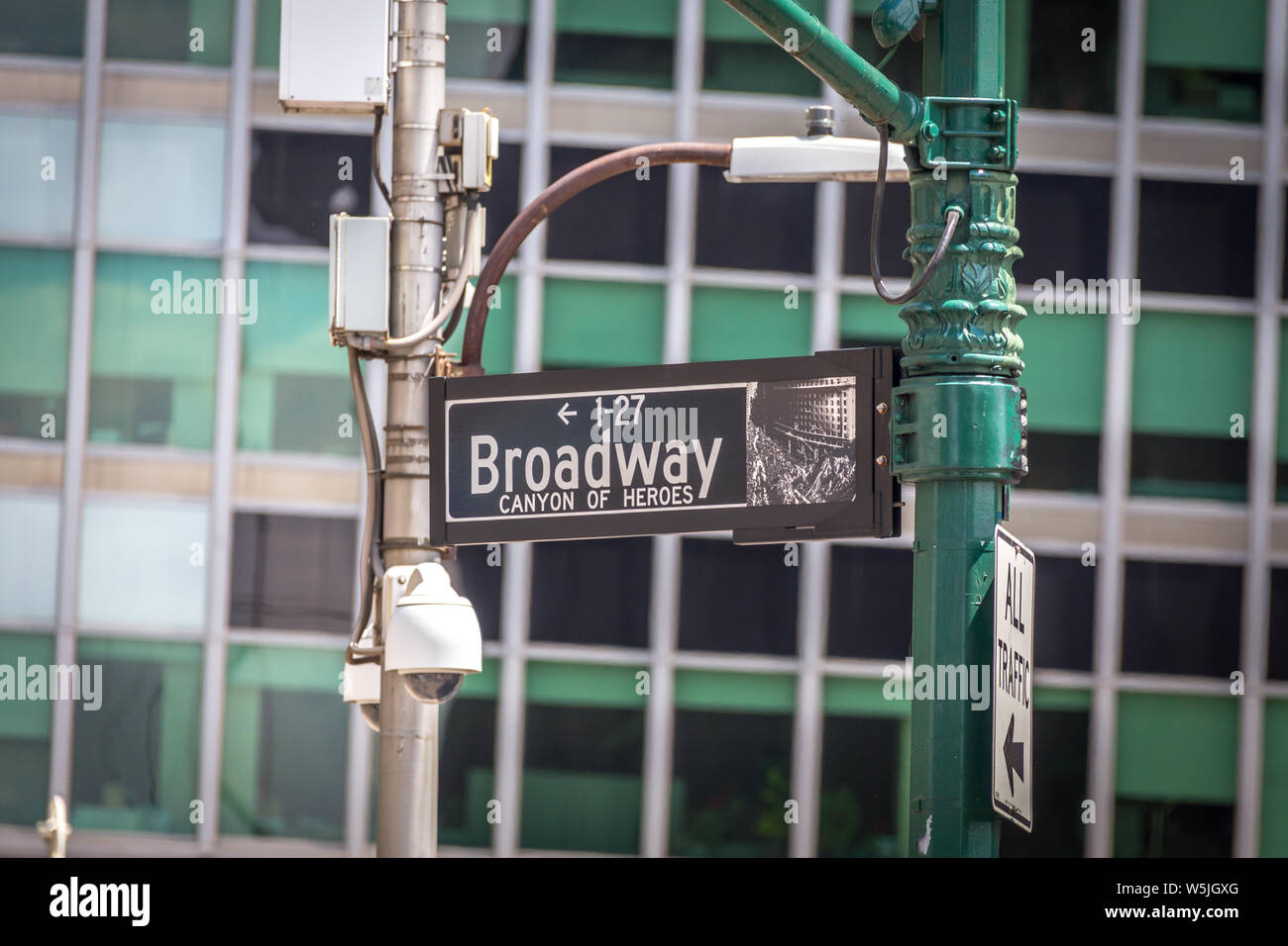 Broadway street sign in New York City USA Stock Photo - Alamy