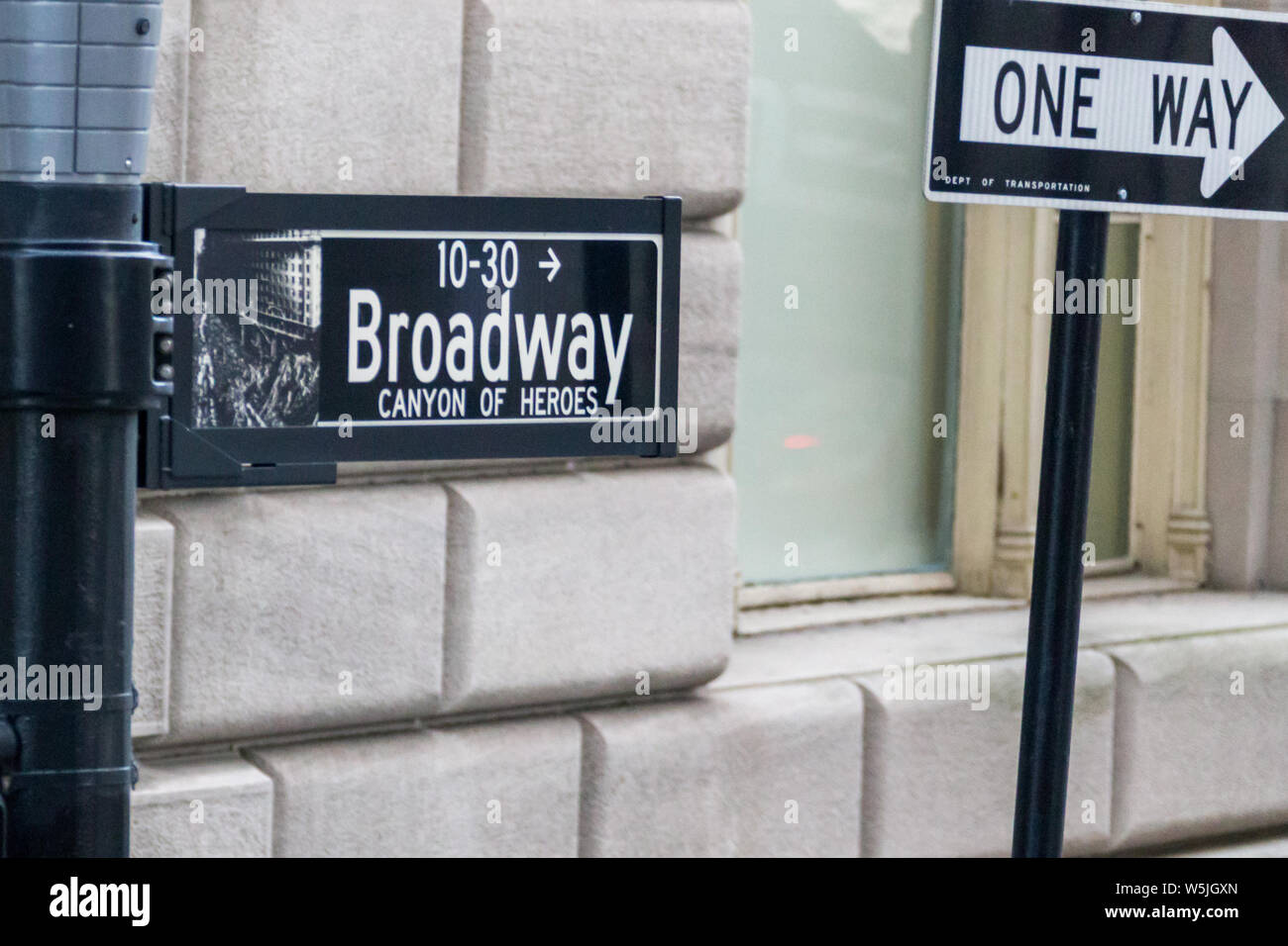 Broadway street sign in New York City USA Stock Photo - Alamy