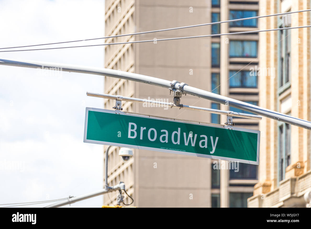 Broadway street sign in New York City USA Stock Photo - Alamy