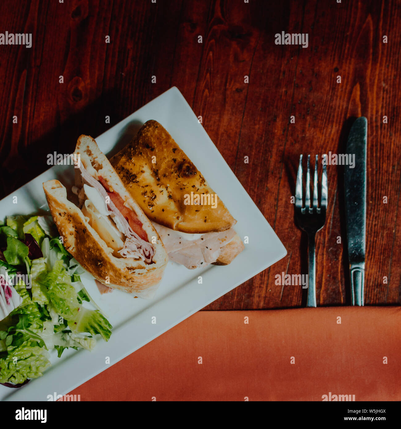 Plated sandwich hi-res stock photography and images - Alamy