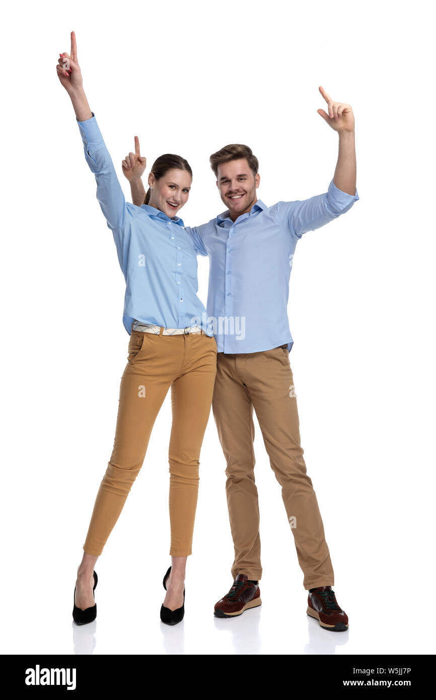 Hands in the air on white Cut Out Stock Images & Pictures - Alamy