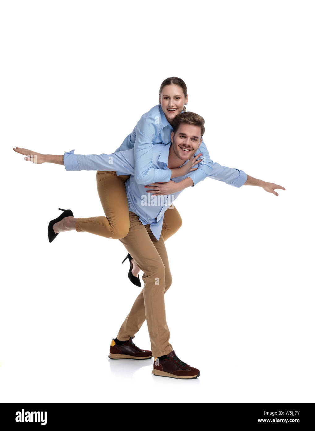 Man carrying boyfriend on shoulders hi-res stock photography and images ...