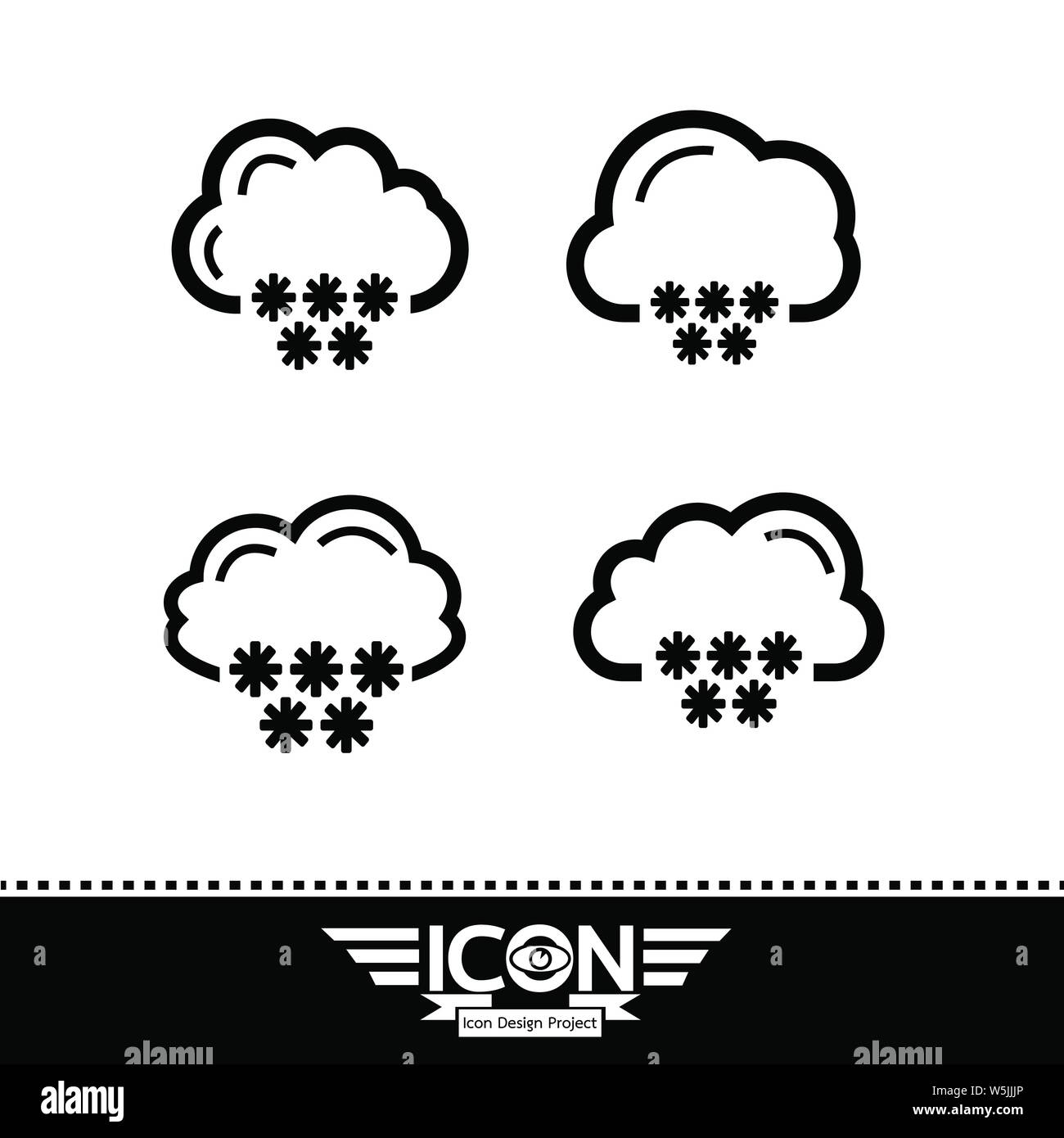 snow cloud icon Stock Vector Image & Art - Alamy
