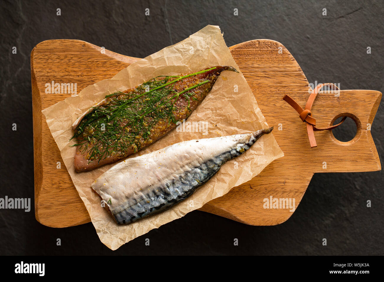 Mackerel gravadlax hi-res stock photography and images - Alamy