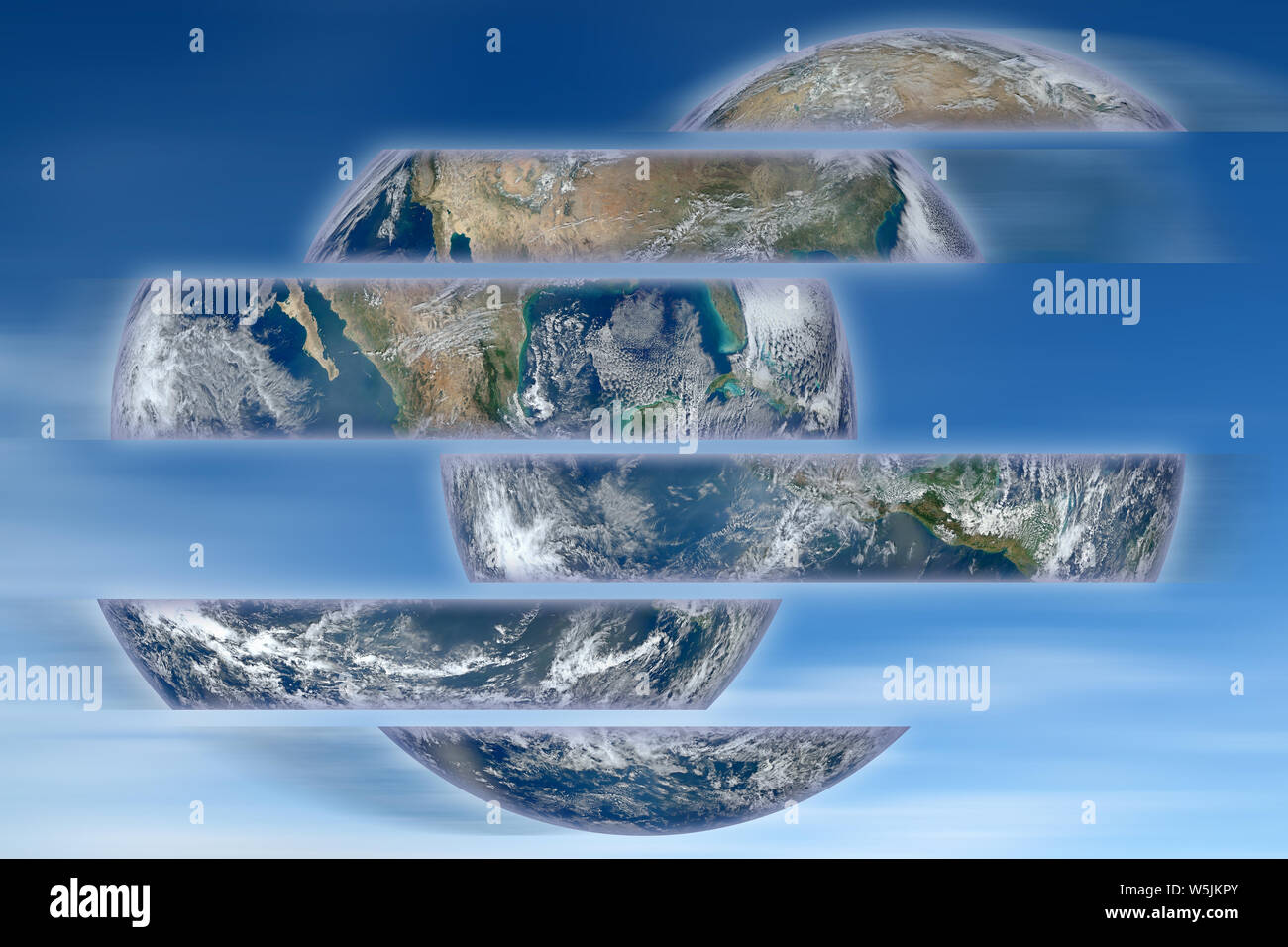 Broken map of world globe hi-res stock photography and images - Alamy