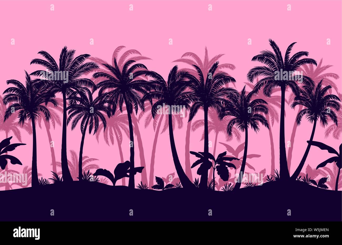 Palm Tree Tile Background