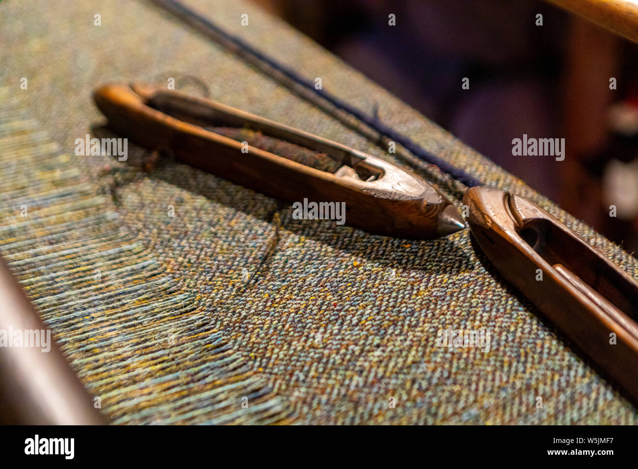 Weaving Wool Scotland High Resolution Stock Photography and Images - Alamy