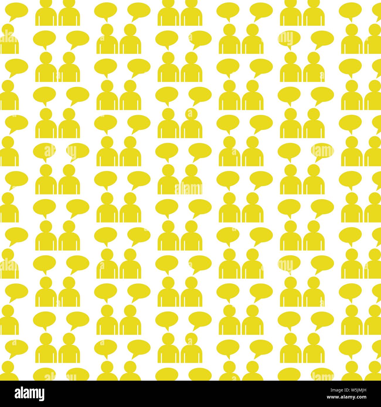 Pattern background people talk icon Stock Vector Image & Art - Alamy