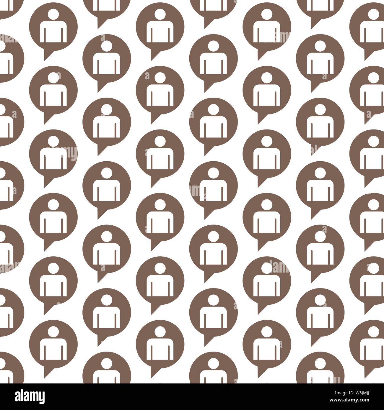 Pattern background Person symbol User sign icon Stock Vector Image ...