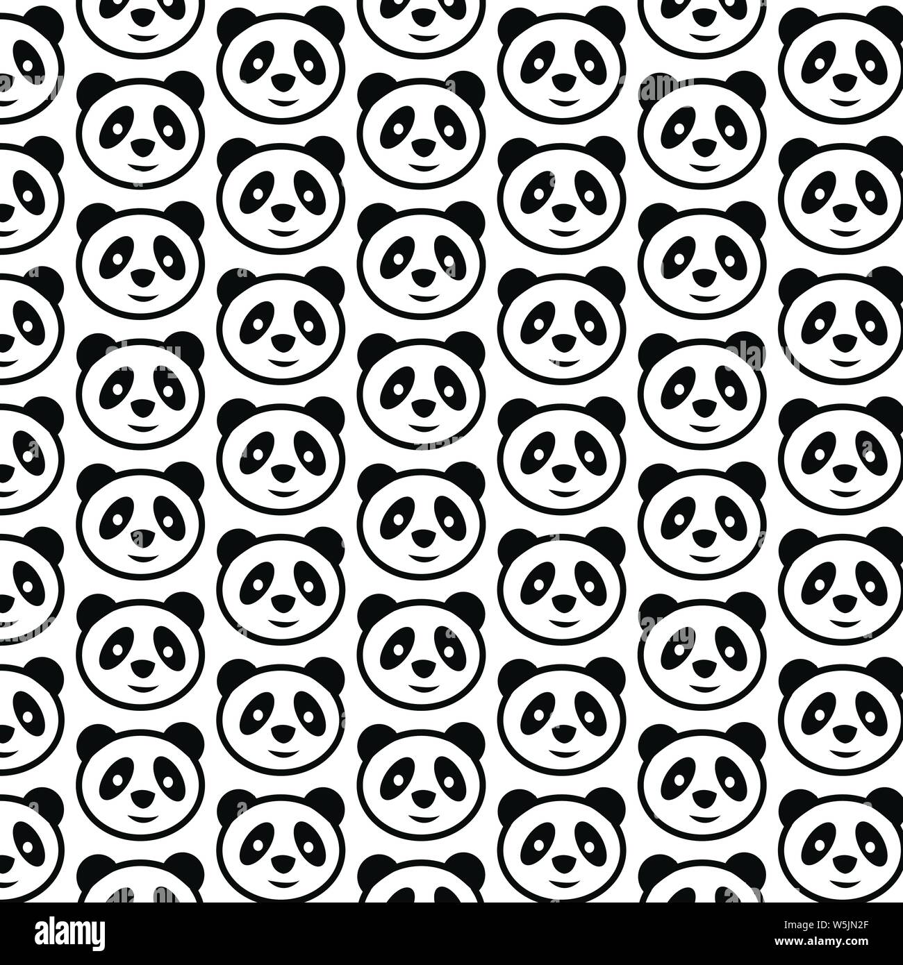 Pattern background panda icon Stock Vector Image & Art - Alamy