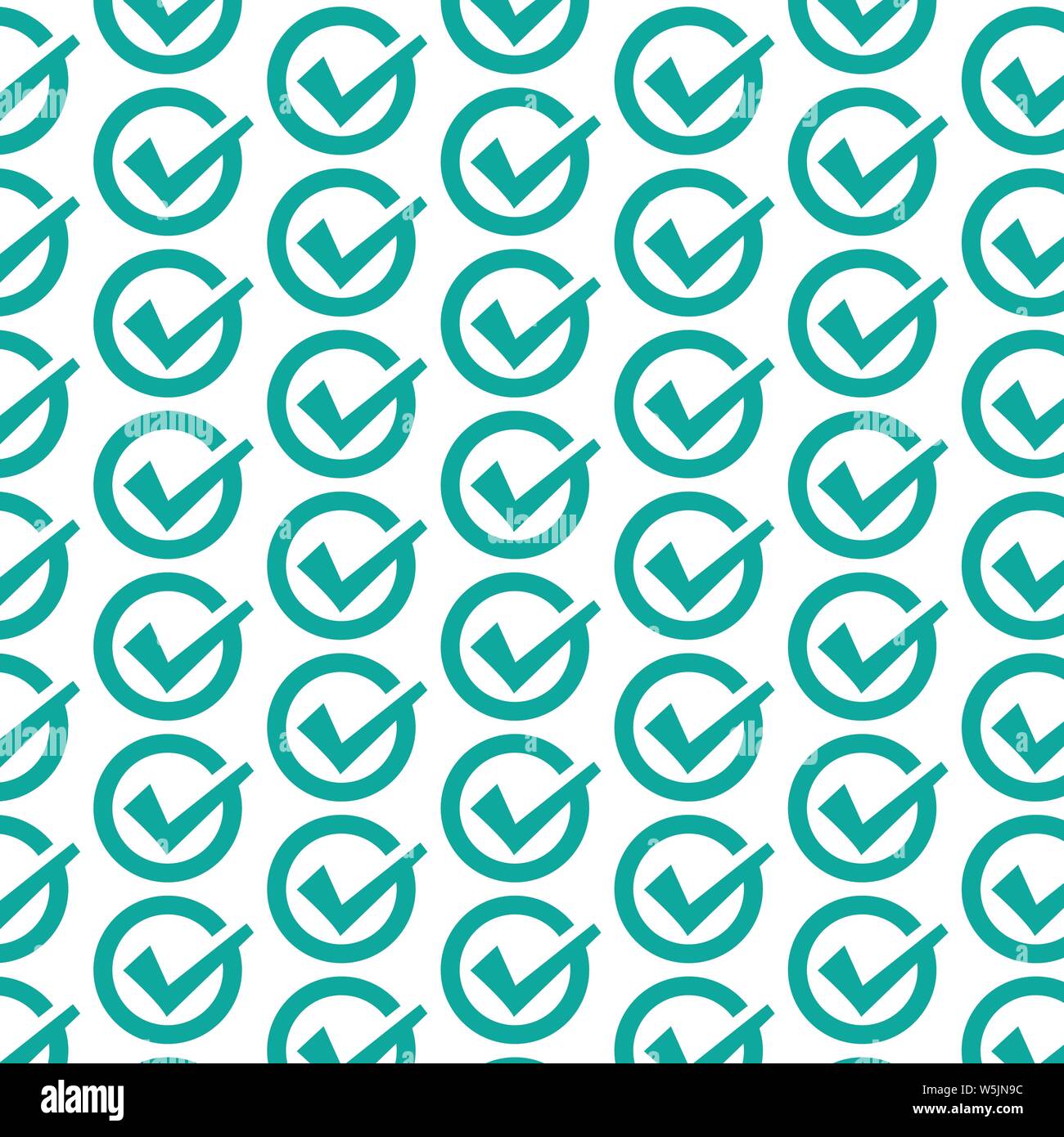 Pattern background Tick icon Stock Vector Image & Art - Alamy