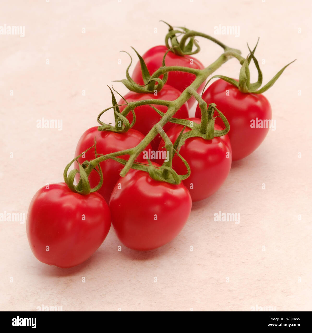Vine tomato and basil hi-res stock photography and images - Alamy