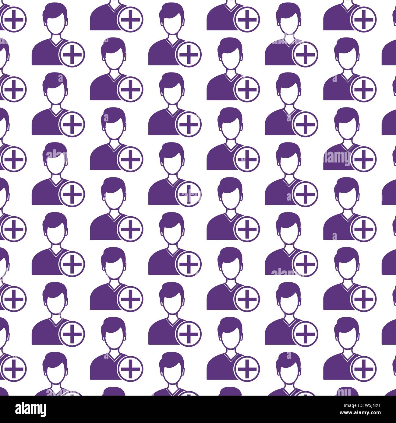 Pattern background Person symbol User sign icon Stock Vector Image ...