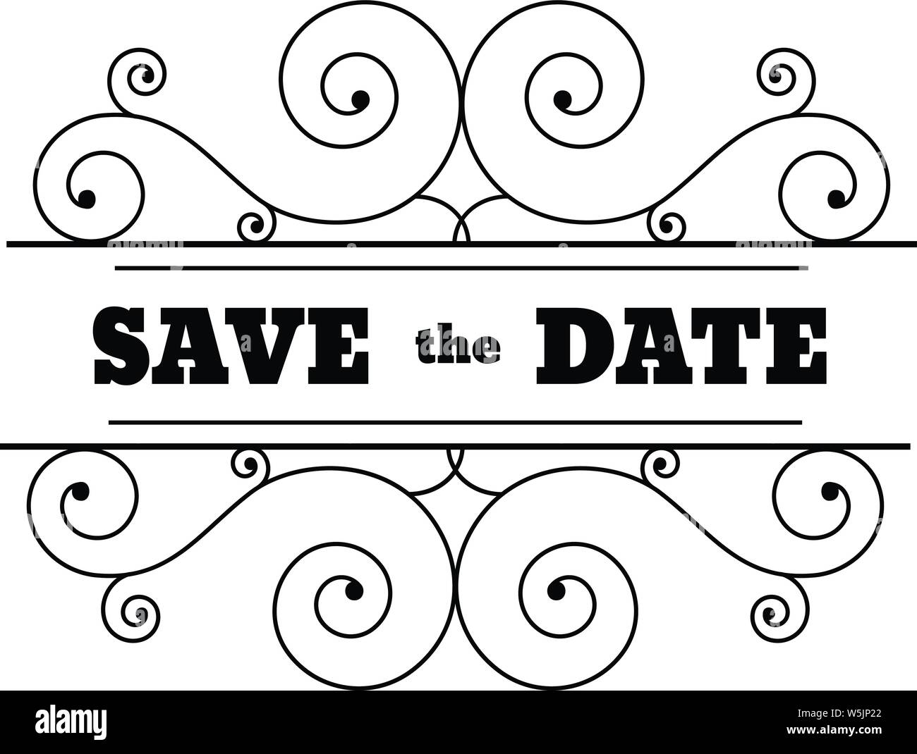 Save The Date Vector Illustration Design Stock Vector Image And Art Alamy