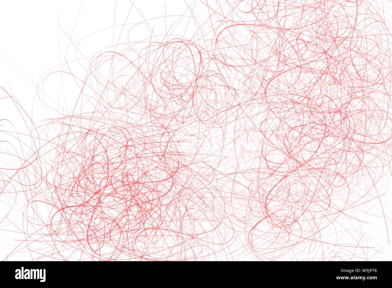 red hand drawn loose scribble lines pattern with light center and ...