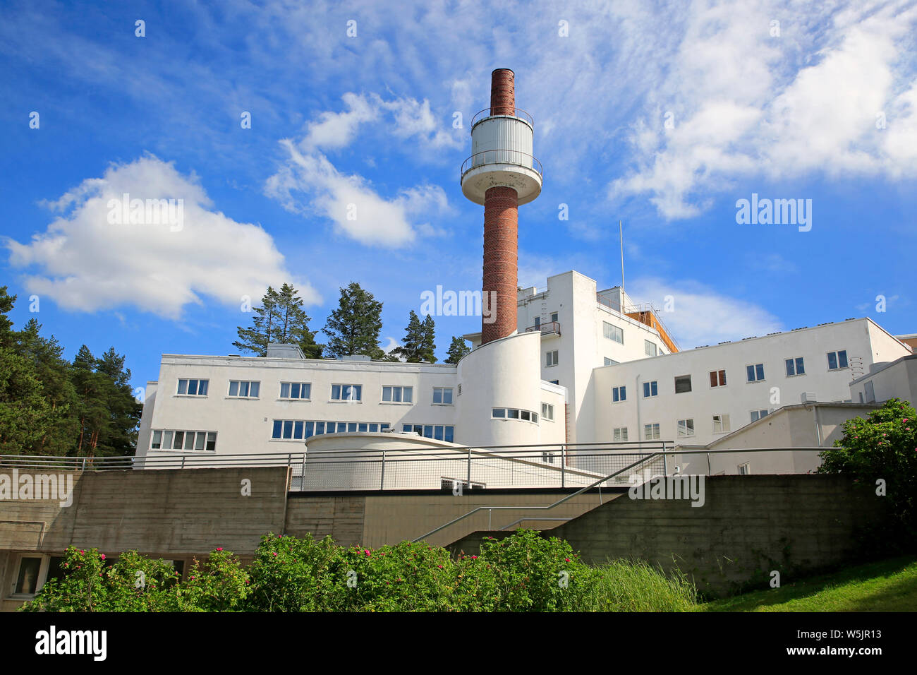 Paimio Sanatorium, designed by Finnish architect Alvar Aalto and ...