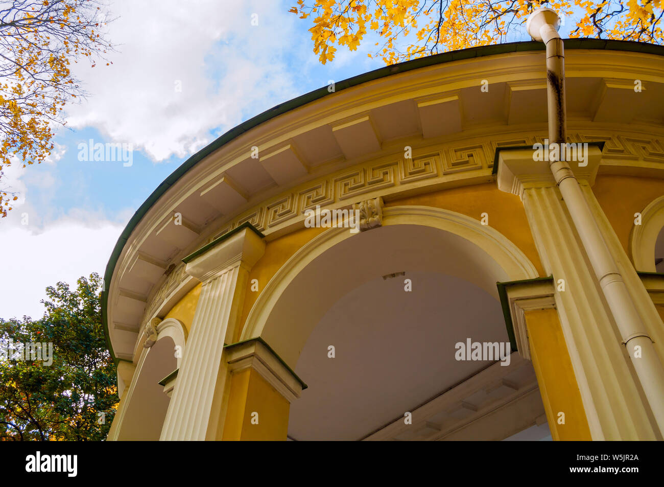 St Petersburg, Russia -October 3, 2016. Rossi Pavilion in the ...