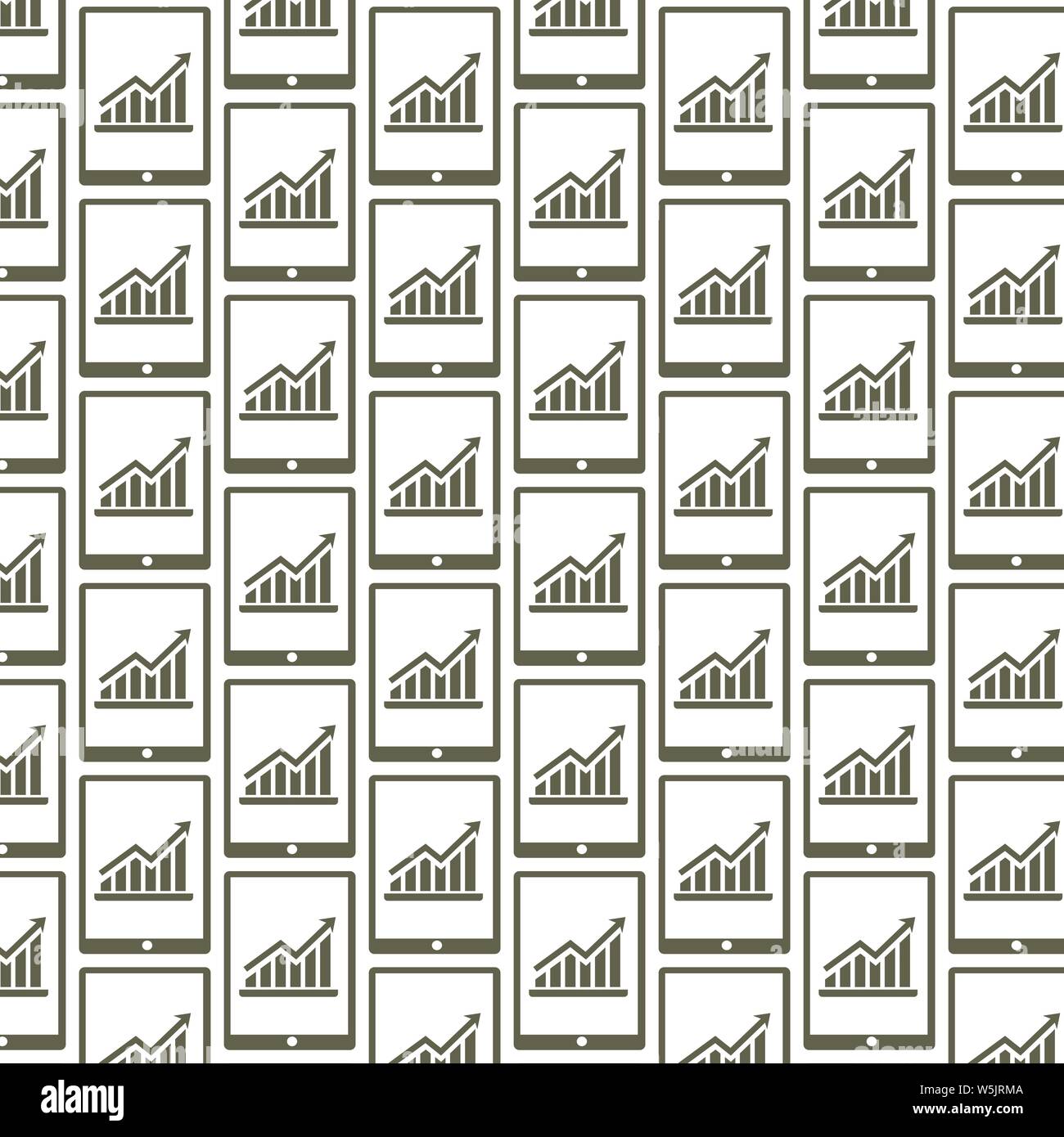 Pattern background Graph In Tablet PC Icon Stock Vector Image & Art - Alamy