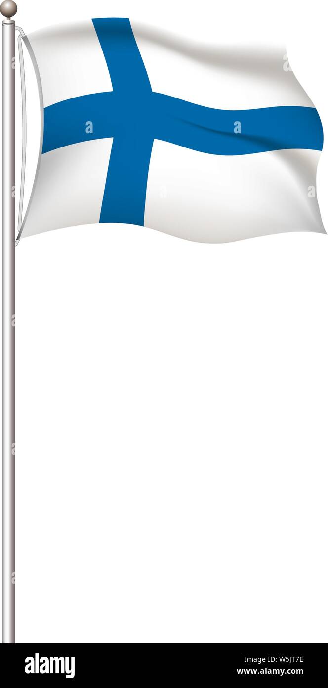 World flags. Country national flag post transparent background. Finland ...