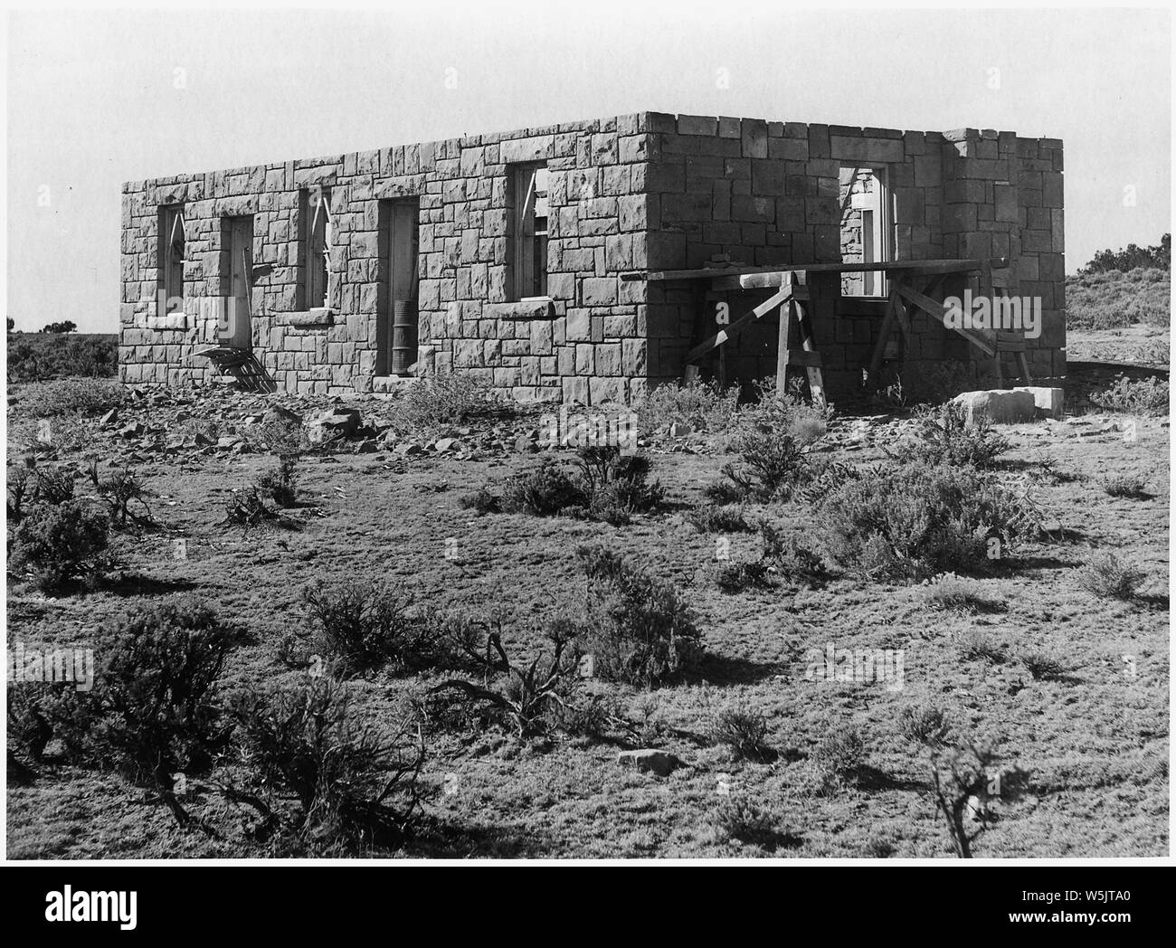 [Abandoned stone building.] Stock Photo - Alamy