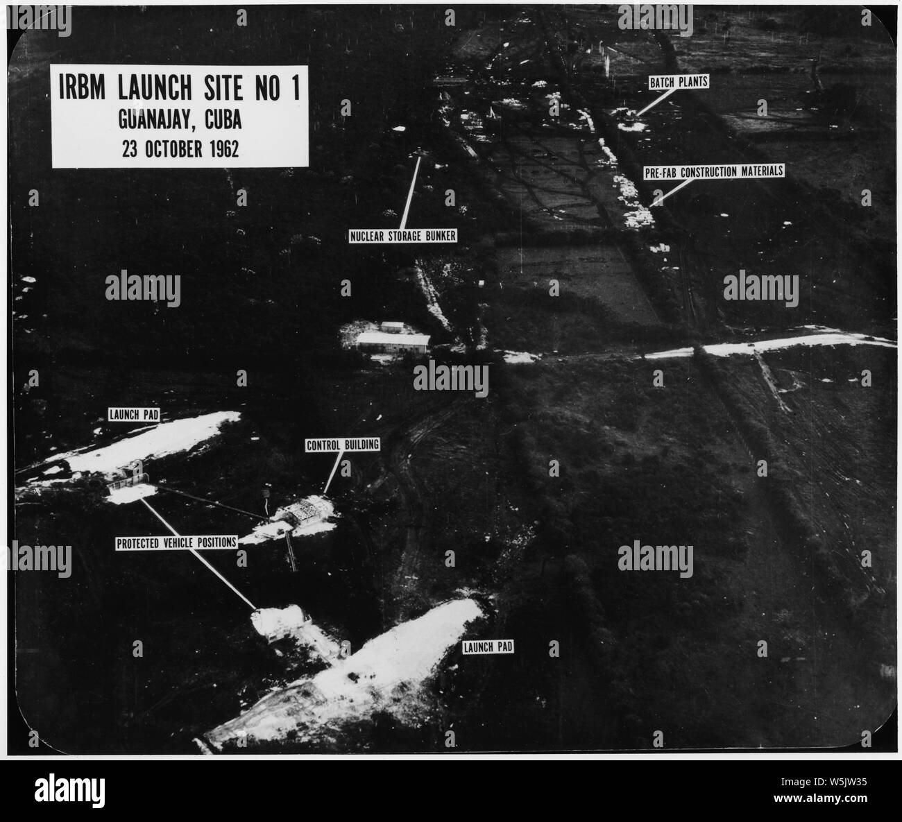 Aerial Photograph of Intercontinental Range Ballistic Missile Launch ...